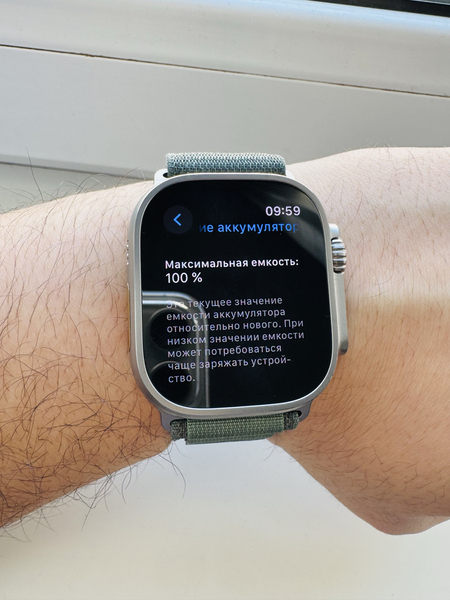 Apple watch ultra 1 orginal ideal 100% yomkost
