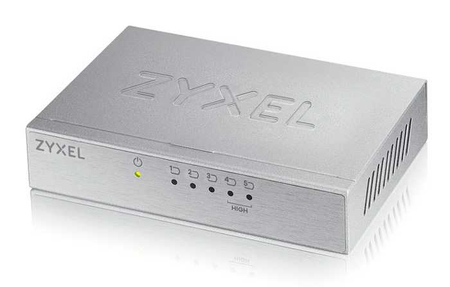 Коммутатор Zyxel ES-105A, 5 портов 100 Мбит/с, металлический корпус