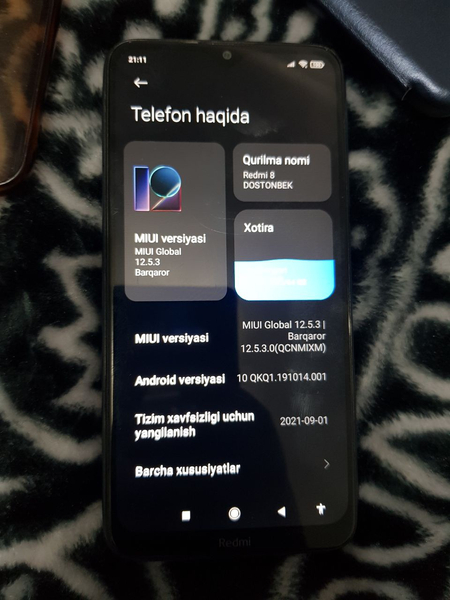 Redmi 8 4/64 sotiladi