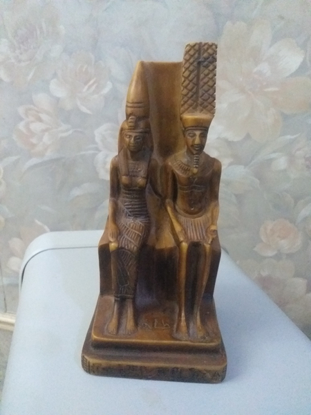 Статуэтка каменная, Египетский Бог Фараон.