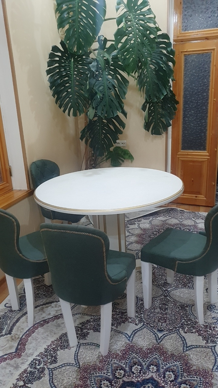 Продам стол и стулья для кухни, 1 стол, 6 стульев, состояние идеальное