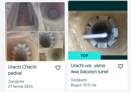 Ura transhiya tunil basseyn podvol qazish xizmati bor