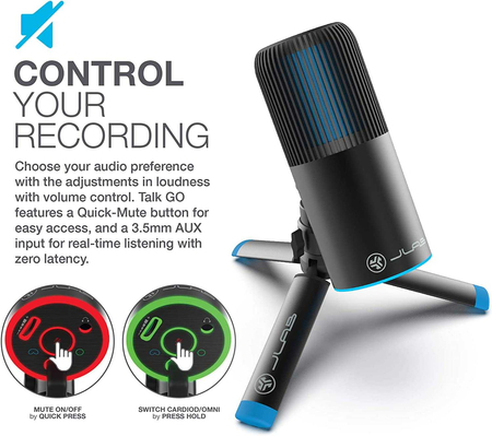 Новый микрофон (JBL) JLAB Talk Go USB Microphone