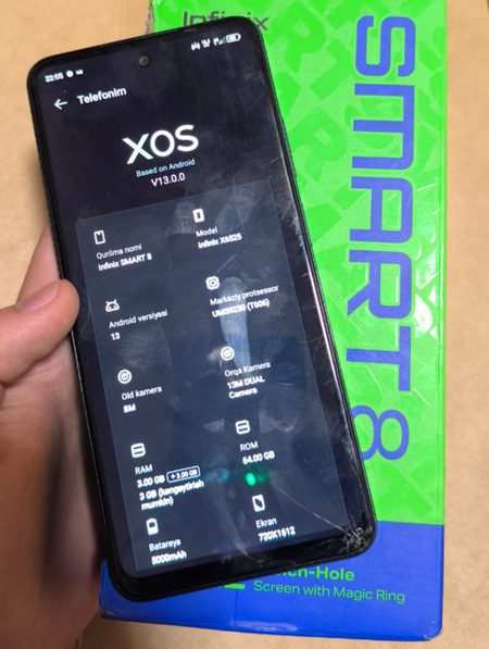 Infinix smart 8 .