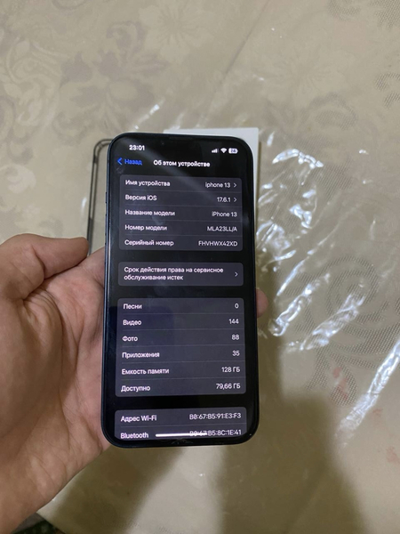 Iphone 13 128gb 85% йомкость midnight ранги