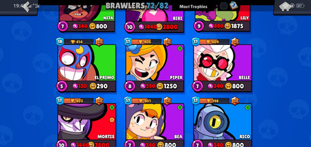 Brawl stars akkunt sotiladi ishochli 100 % cho'tki akkunt lekin