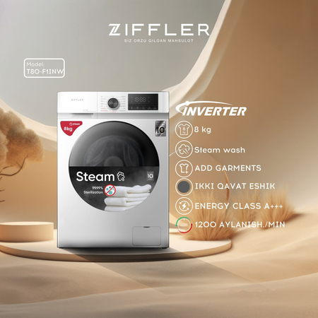Акция! Стиральная машина Ziffler(8kg)! Бесплатная доставка!!!