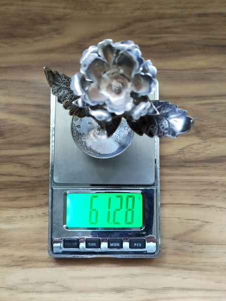Серебряный цветок 925 проба