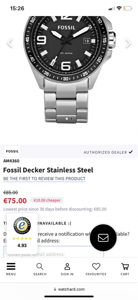 Наручные часы Fossil