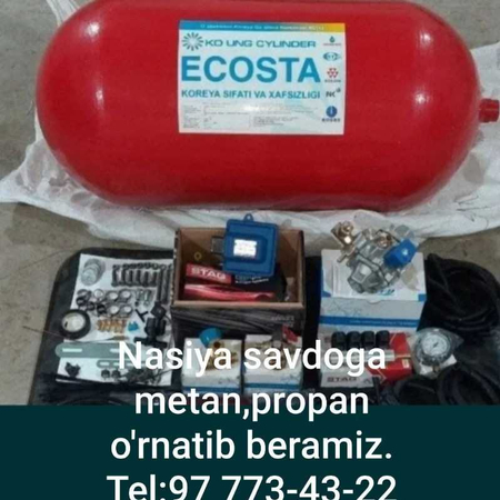 Metan,propan avtomobilingizga Sirdaryo narxida o'rnatib beramiz.