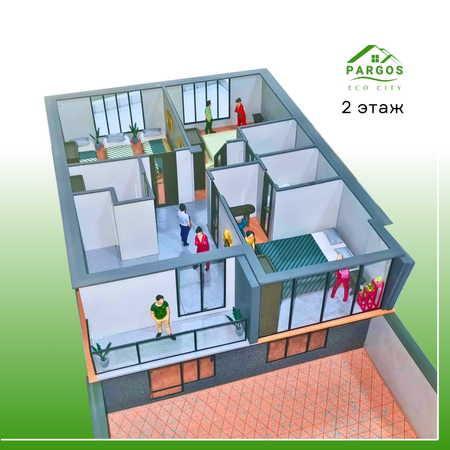 Таунхаус за городом 153 м2 тип 1 в Pargos Eco City
