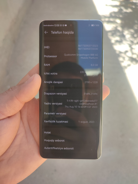 Huawei p50 pro holati ideal