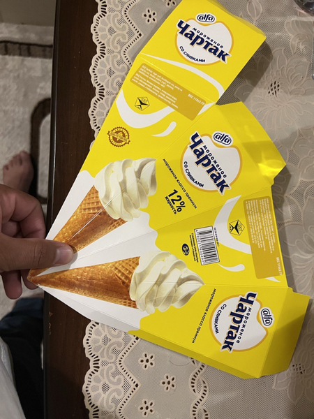 Упаковка для марожние из бумага