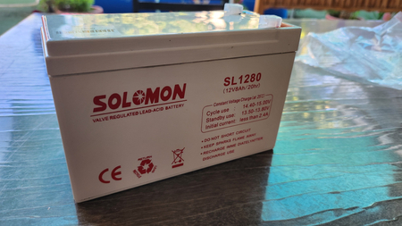 Продаётся Аккумулятор SOLOMON 12V8ah /20 Hr
