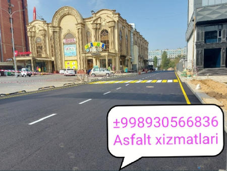 Асфалт хизматлари барчаси ва сифатли килиб берамиз. Асфалт йоткизиш, й