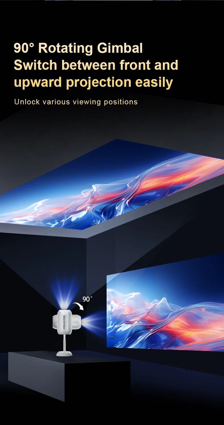 Portable Smart projector TS-6 разрешением 1080 pixels высокой четкости