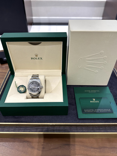 NEW Rolex Datejust 41mm Steel and White Gold 126334