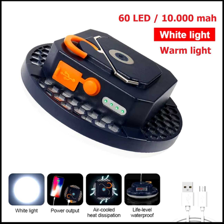 LED Lampa Chiroq Fonarik 10 soatga yetadigan yorug\\\'lik. 10.000 mAh