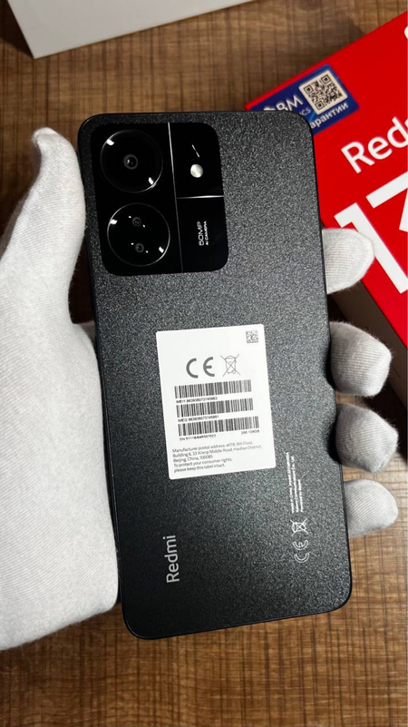 New Redmi 13c, 50.000 steklo sovga, 1yil kafolat beramz