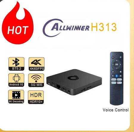 Tv box голосовой + 1400 каналлари билан