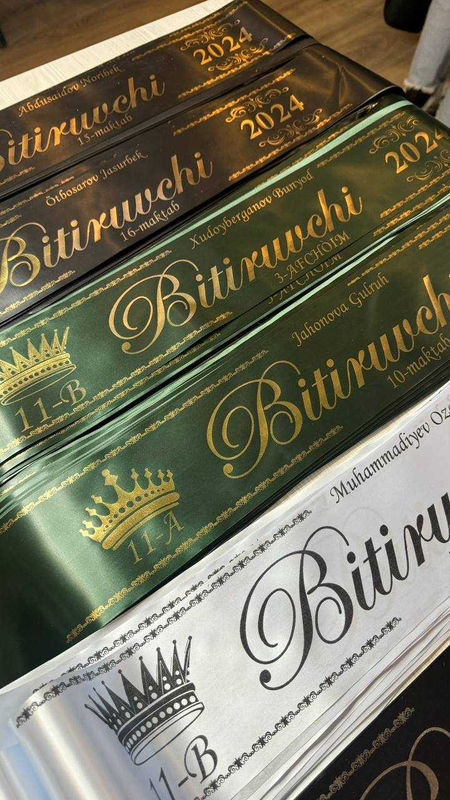 Bitiruvchi-2024 lentalar! Ленты Выпускник-2024!