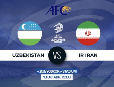 Uzbekiston - Eron futbolga bilet