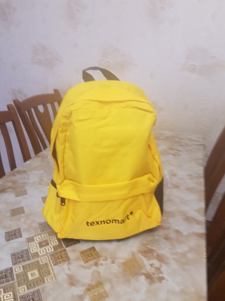 Сумка рюкзак + рюкзак жёлтого цвета