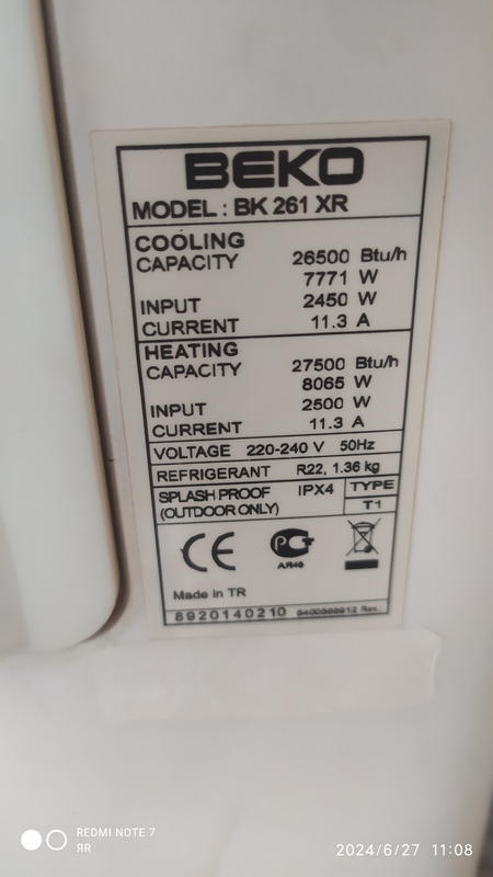 BEKO 24 кондиционер