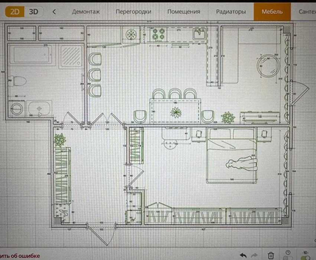 ЖК Nikitina Residence 2 комнатная Предчистовая 64м2 Циалковский улица