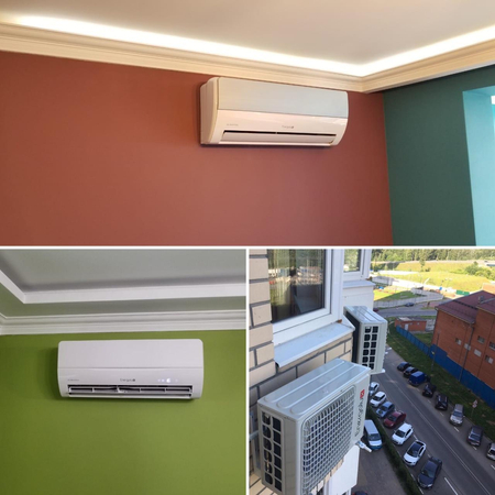 Установка кондиционера.