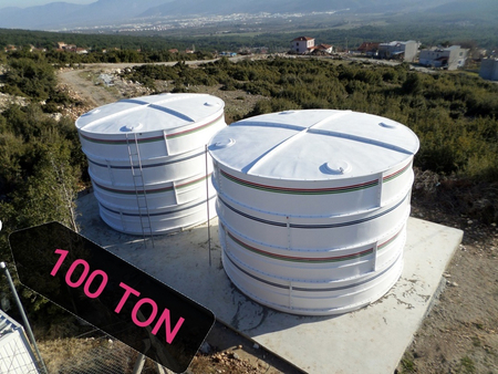 Ëмкость, бак, полиэстер и стекловолокно воды 100м3