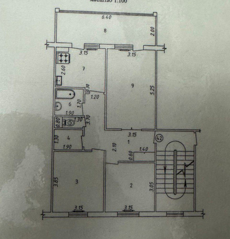 Продаётся квартира Карасу-1.  3/4/5. 78м². Панель. Балкон 2*6.