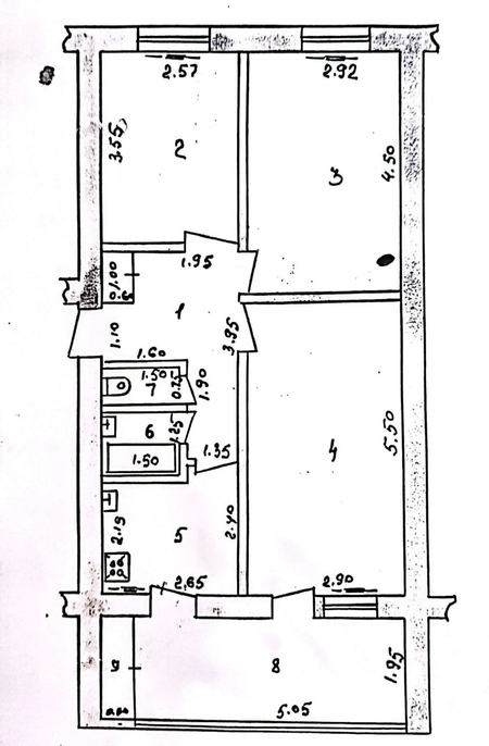 Продается 77-серия вторичка 2в3/3/4 60м2 на Госпитальном