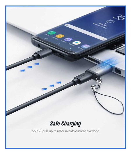 Переходник c  USB TYPE-C to USB TYPE-A USB 3.0  Бренд: Ugreen