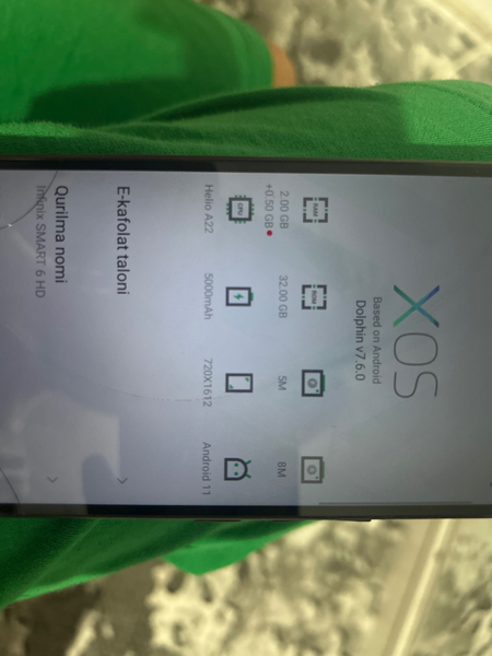 Infinix smart 6  Yaxshi faqat ekran -