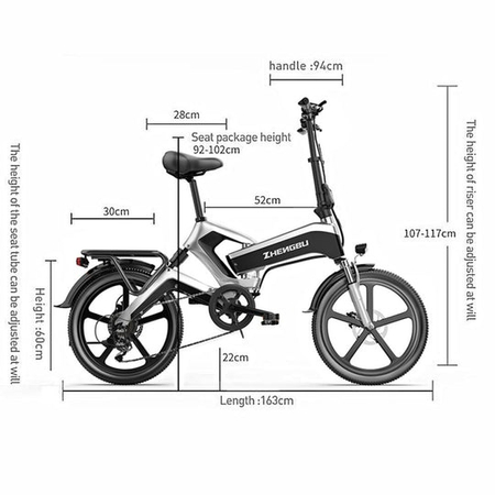 Zhengbu k6 elektr veloseped