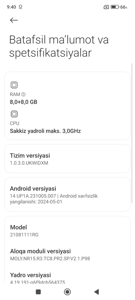 Xiaomi MI 11T 8+8\128 GB