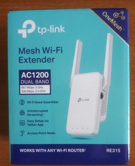 Усилитель Wi-Fi сигнала TP-link RE315 AC1200 с поддержкой Mesh