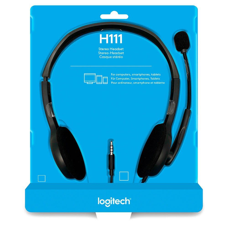 Наушники Logitech H111.  jack 3,5 MobilePhone Notebook PC