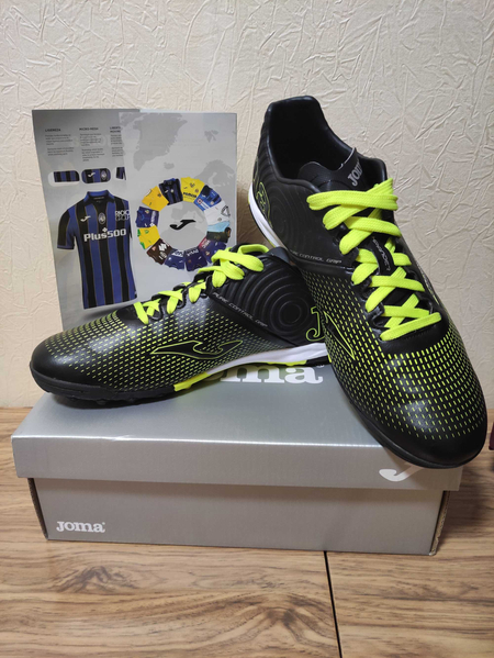 Бутсы Joma Xpander 2301 Black Lemon Fluor Turf