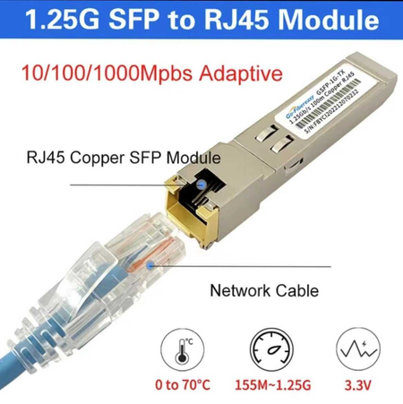SFP Электрический трансивер Huawei (100m,RJ45)