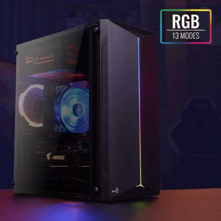 Корпус Кейс для Пк AeroCool Split MID-TOWER RGB