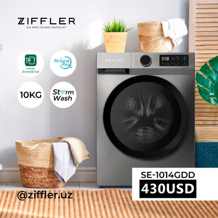 Стиральная машина ziffler 10 kg
