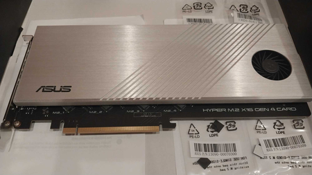 Новая плата расширения ASUS Hyper M.2 x16 GEN 4 Card. До 4х SSD NVME.