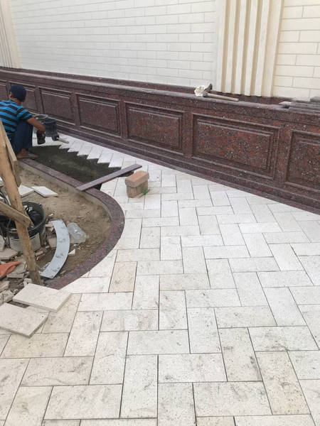 Granit mramor teriw uchoq mangal barbekyularga mramor teramiz