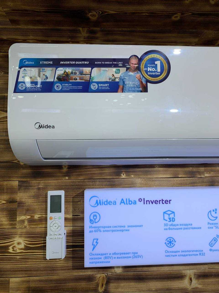Konditsioner / кондиционер Midea Naomi 12 Inverter, low voltage 135 V