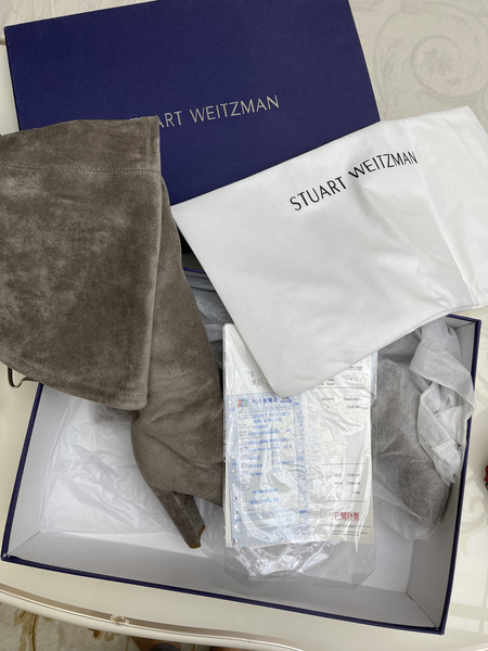 Замшевые сапоги Stuart weitzman