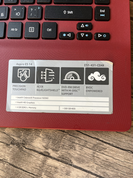 Notebook acer 4/500 сотилади