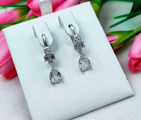 Серьги , серёжки серебро есть проба 925