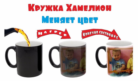 Кружка с вашим фото, картинкой или логотипом от Купиподарок